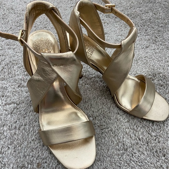 Vince Camuto Gold Heels